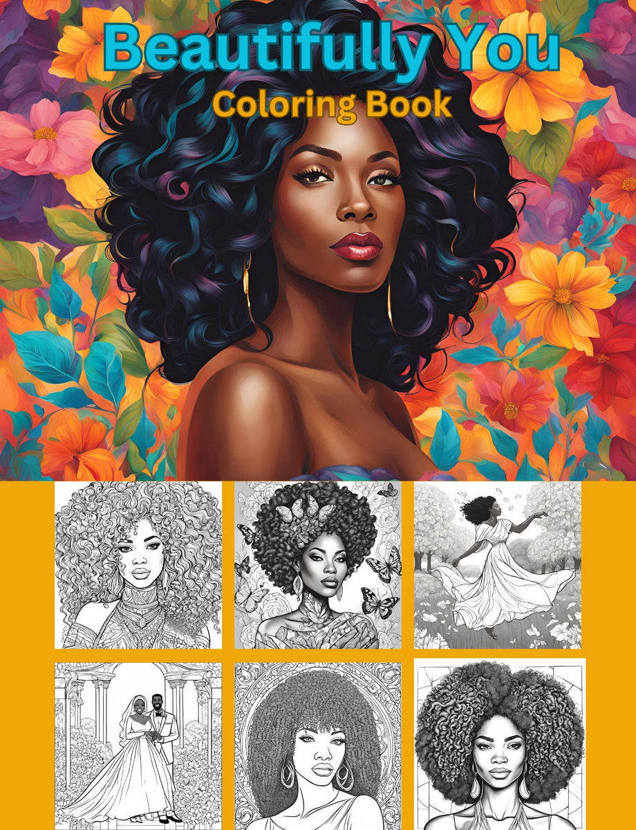 Beautifully You Coloring Book – Glamour Locks Quality Wigs